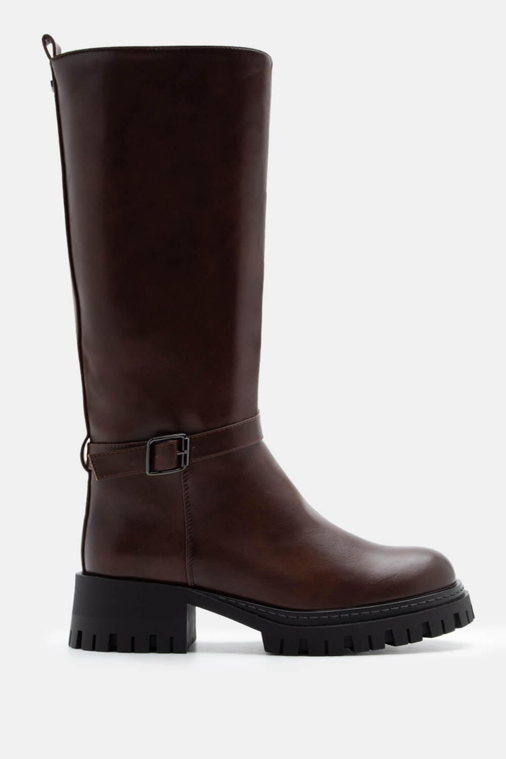 Μπότες με Διακοσμητικό Λουράκι & Τρακτερωτή Σόλα-LUIGI